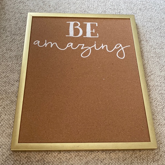 Wall Decor | Gold Frame Bulletin Board | Poshmark